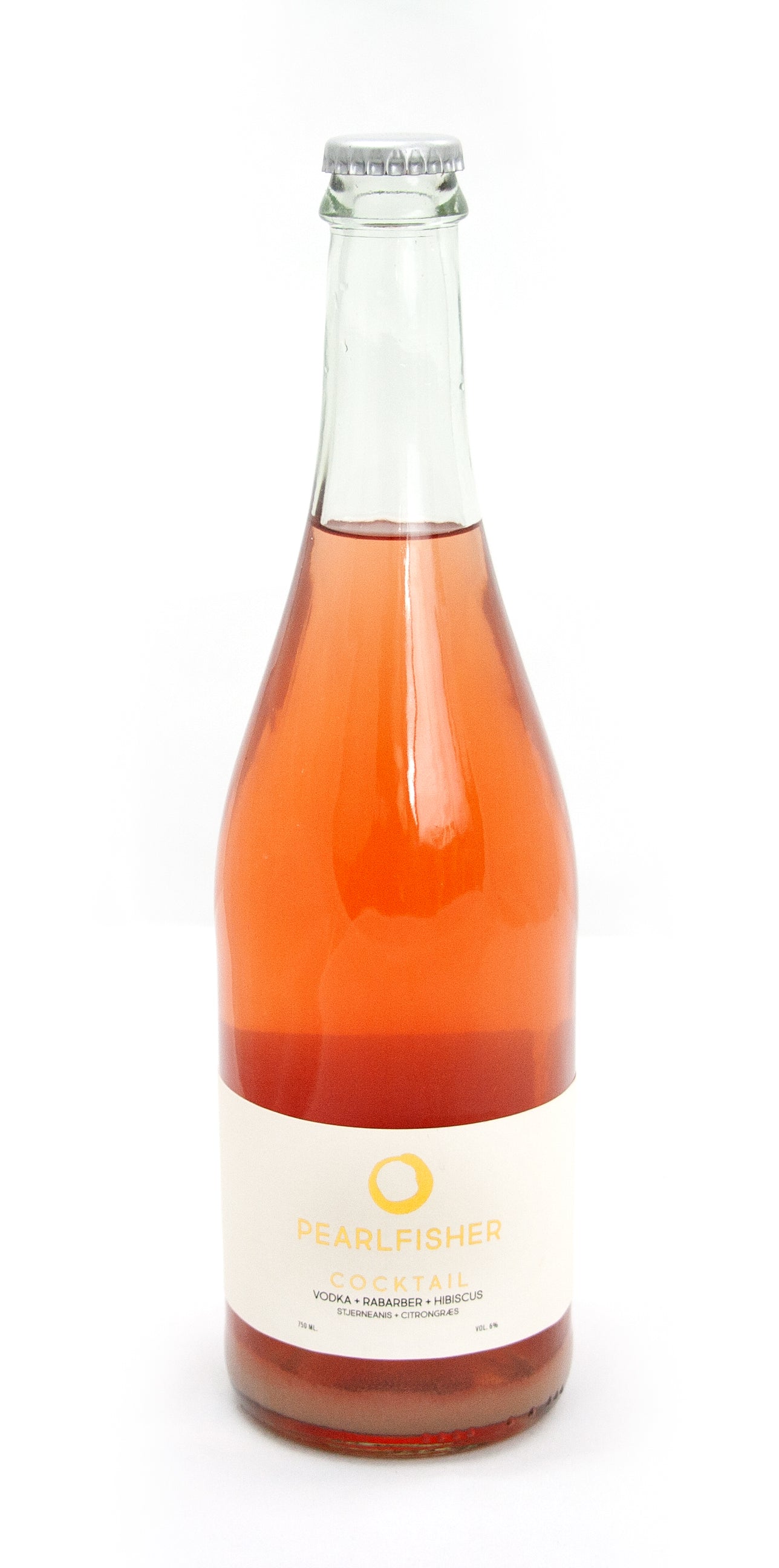 Pearlfisher Cocktail med Vodka, Rabarber, Hibiscus, Stjerneanis & Citr
